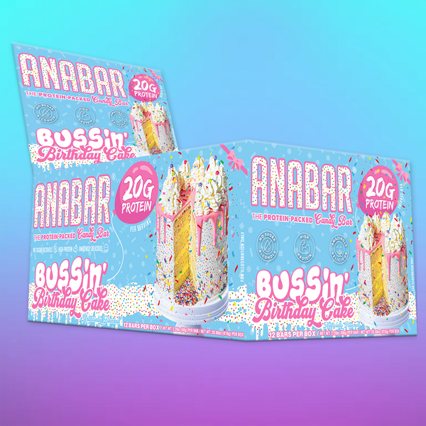 Anabar Protein Bar - Box of 12 - Bussin Birthday — Nutrition Depot Online