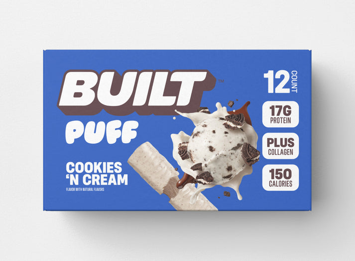 Built Puff Bar - Box of 12 - Cookies & Cream — Nutrition Depot Online